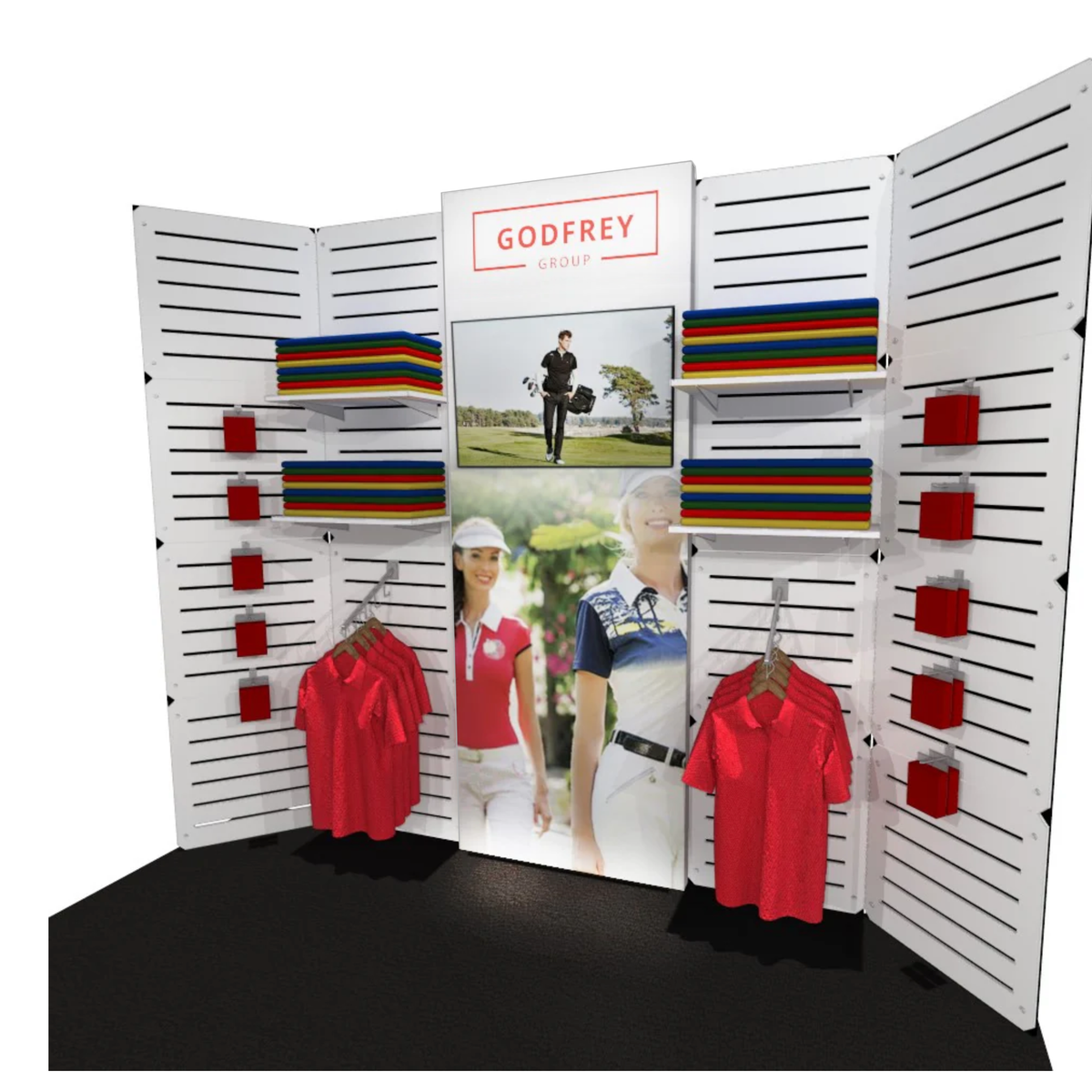 39x96 Slat Panel Display with LED | Godfrey Group