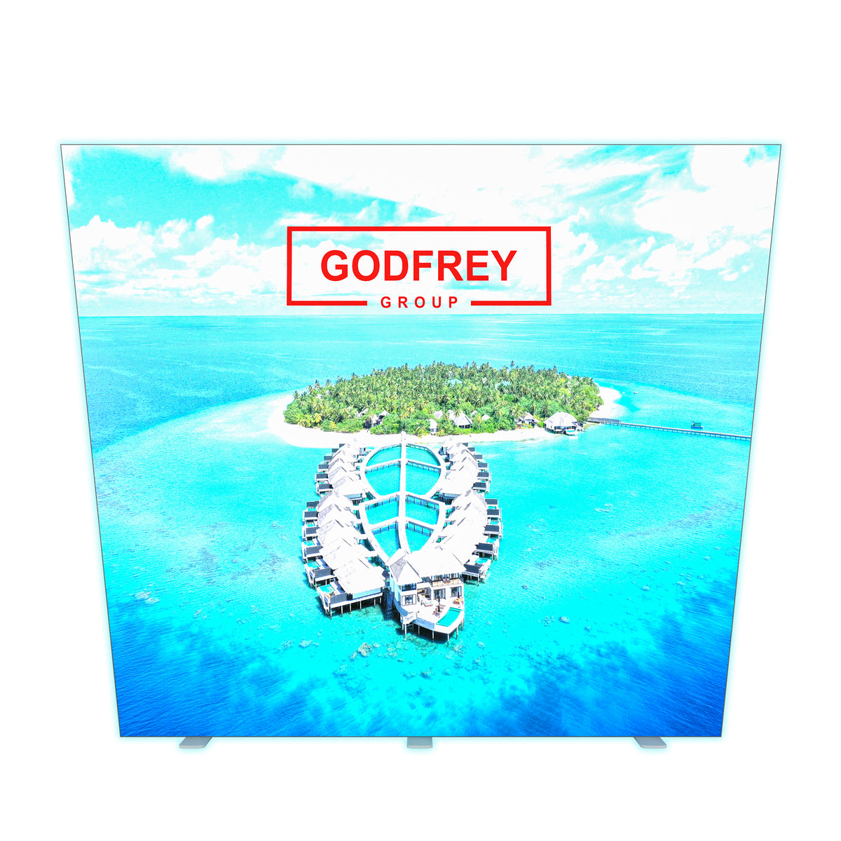 10x10 Tapered Shape Backlit Display | Godfrey Group