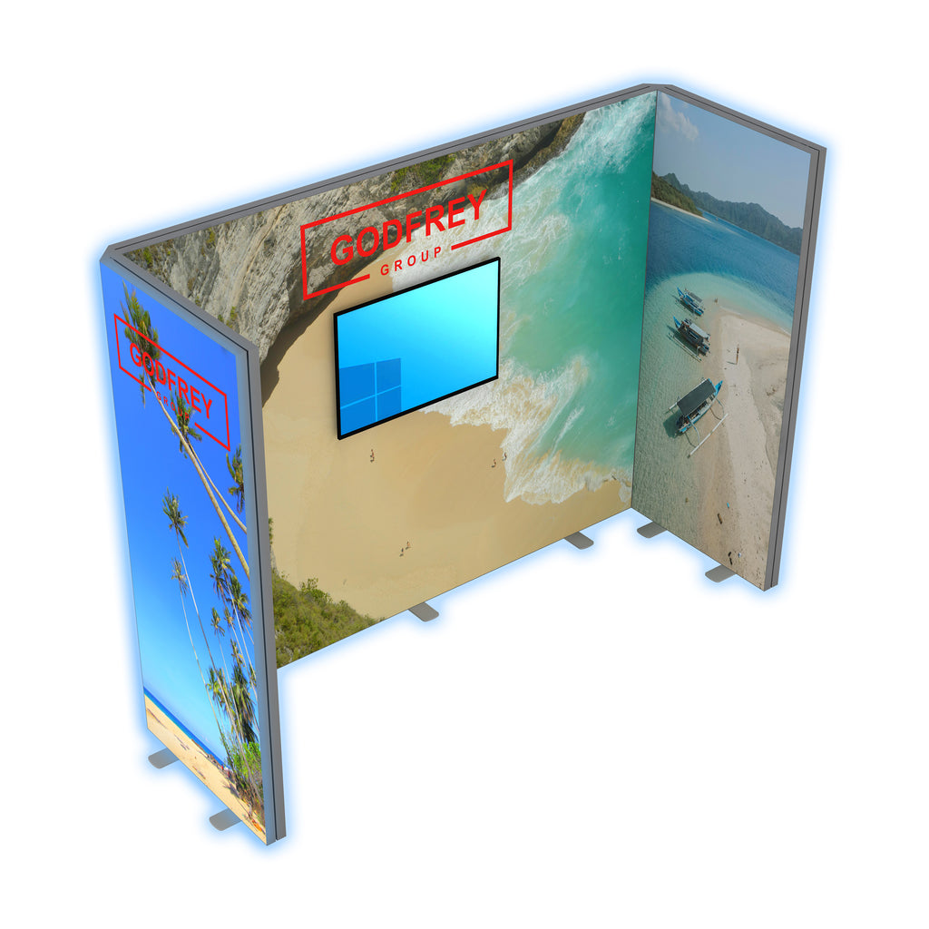 Backlit 10x10 Kit - Optional Monitor Mount(s) | Godfrey Group