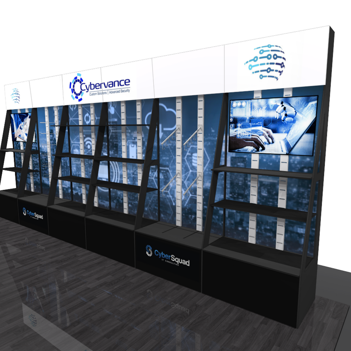Trade Show Display Shelves | Trade Show Exhibits Display – Godfrey Group