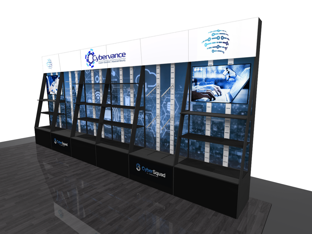 20' OutRigger Merchandise Display - Adjustable For Shelves, Hooks, Etc ...