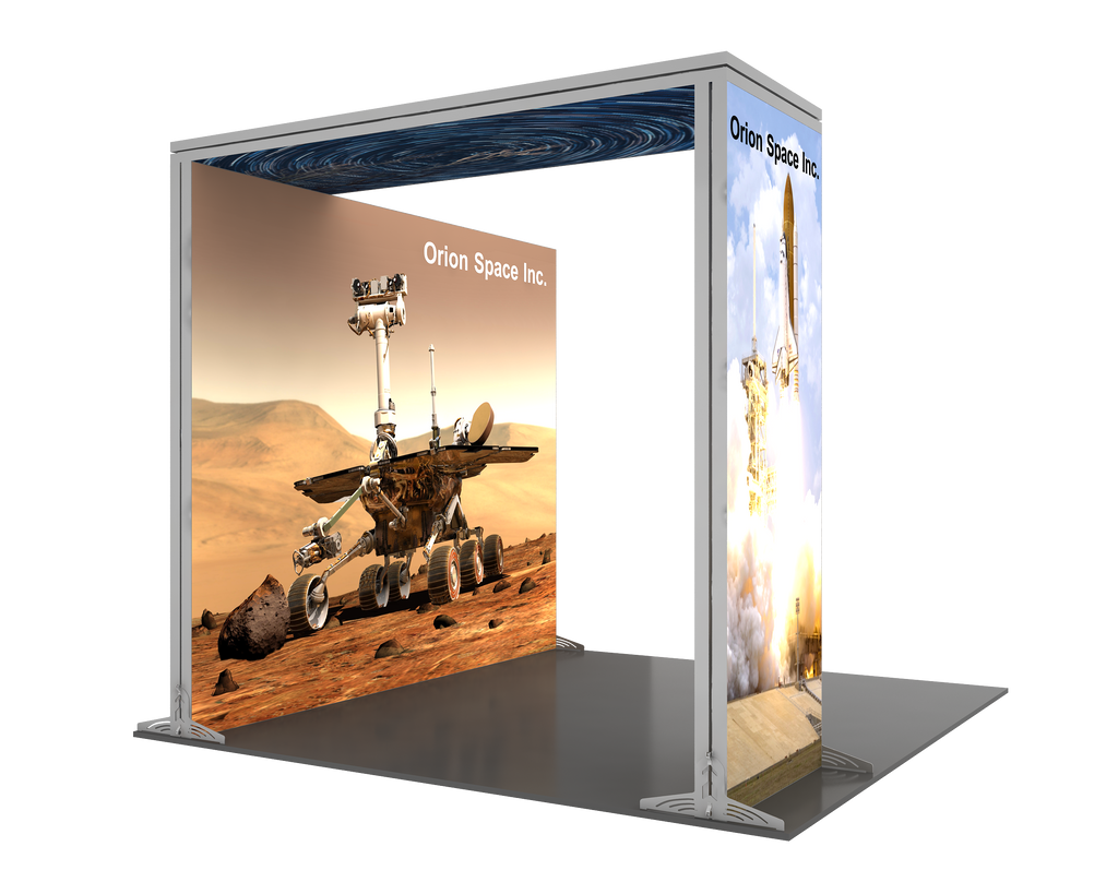 Light Box Module - 10' x 8' - With Header | Godfrey Group