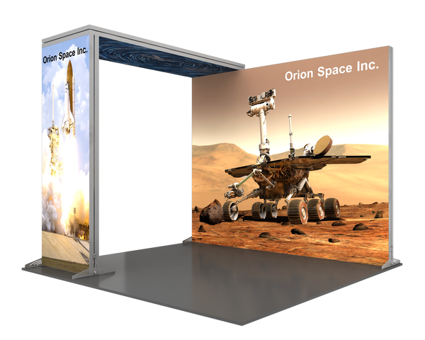 Light Box Module - 10' x 8' - With Header | Godfrey Group