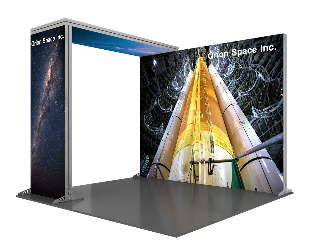 Light Box Module - 10' x 8' - With Header | Godfrey Group