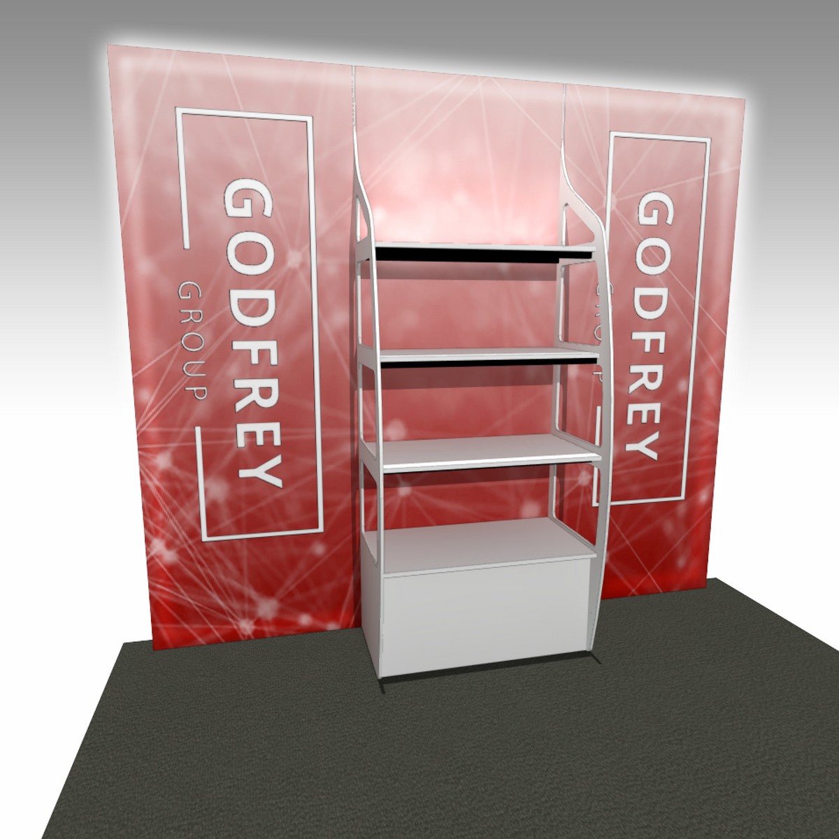 Trade Show Display Shelves | Trade Show Exhibits Display – Godfrey Group