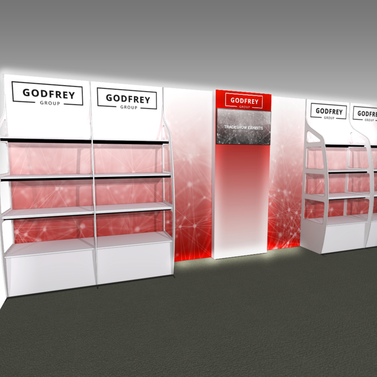 Trade Show Display Shelves | Trade Show Exhibits Display – Godfrey Group