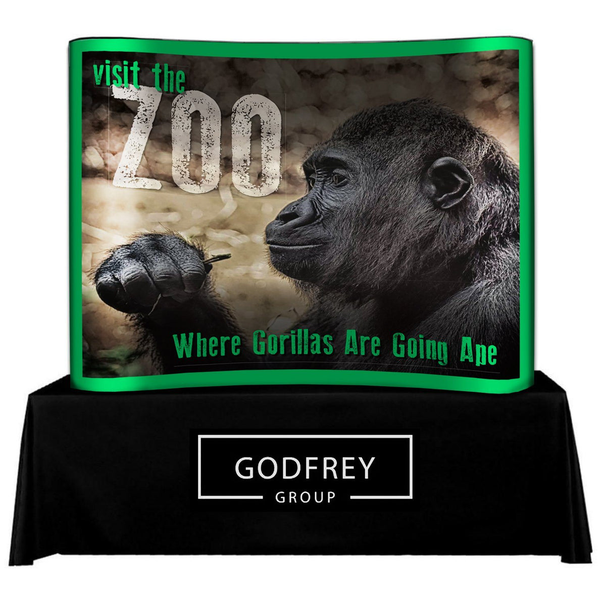 Table Top Booth Display | 8' Table Top Marketing Display – Godfrey Group