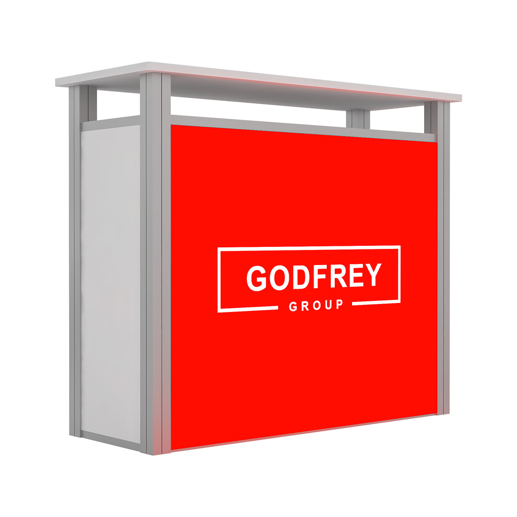 Backlit Counter with Locking Storage - 44" | Godfrey Group