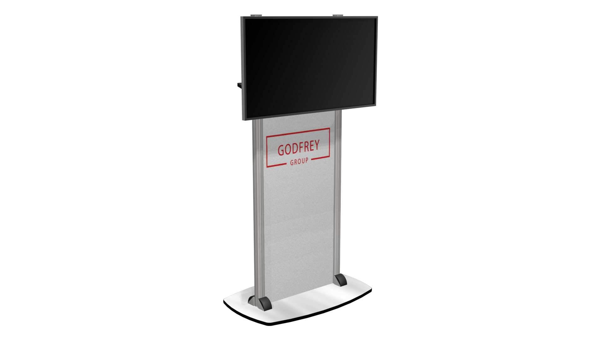 Monitor Stand With Graphic and Shelf for Video Player | Godfrey Group